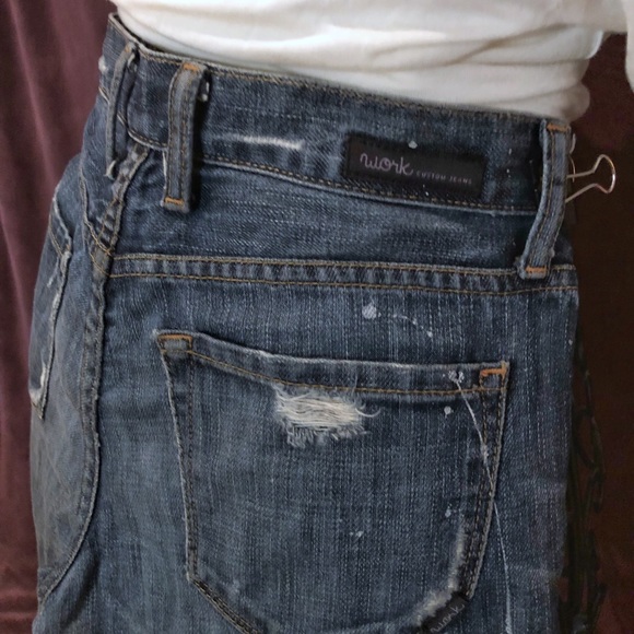 Work Custom Jeans | Jeans | Work Custom Jeans Pain Splatter Mid Rise ...